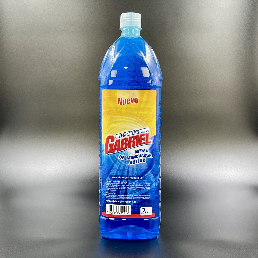 Detergente Líquido Gabriel Azul 2 Litros - al detalle y por mayor